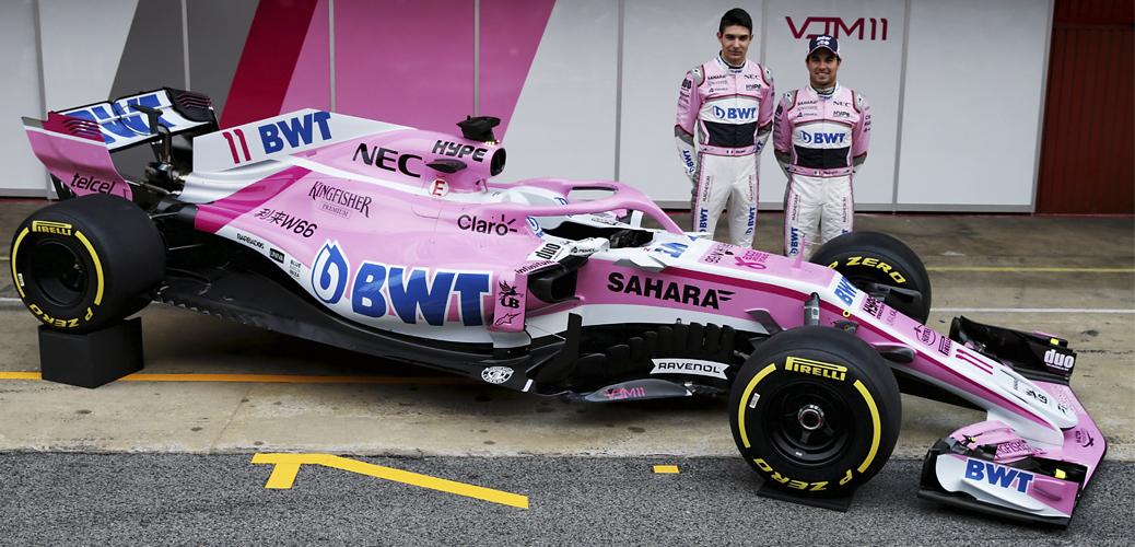 Force India-Mercedes VJM11, 2018 - Gasolina Súper - F1 - Force India